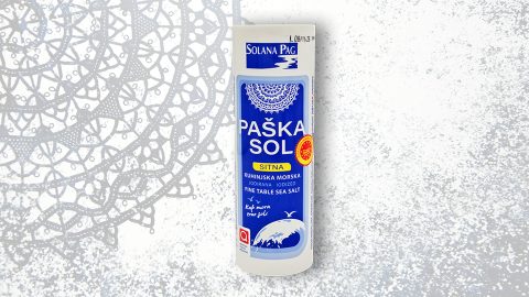 Paška sol sitna (ZOI), soljenka 250g – Solana Pag d.o.o.